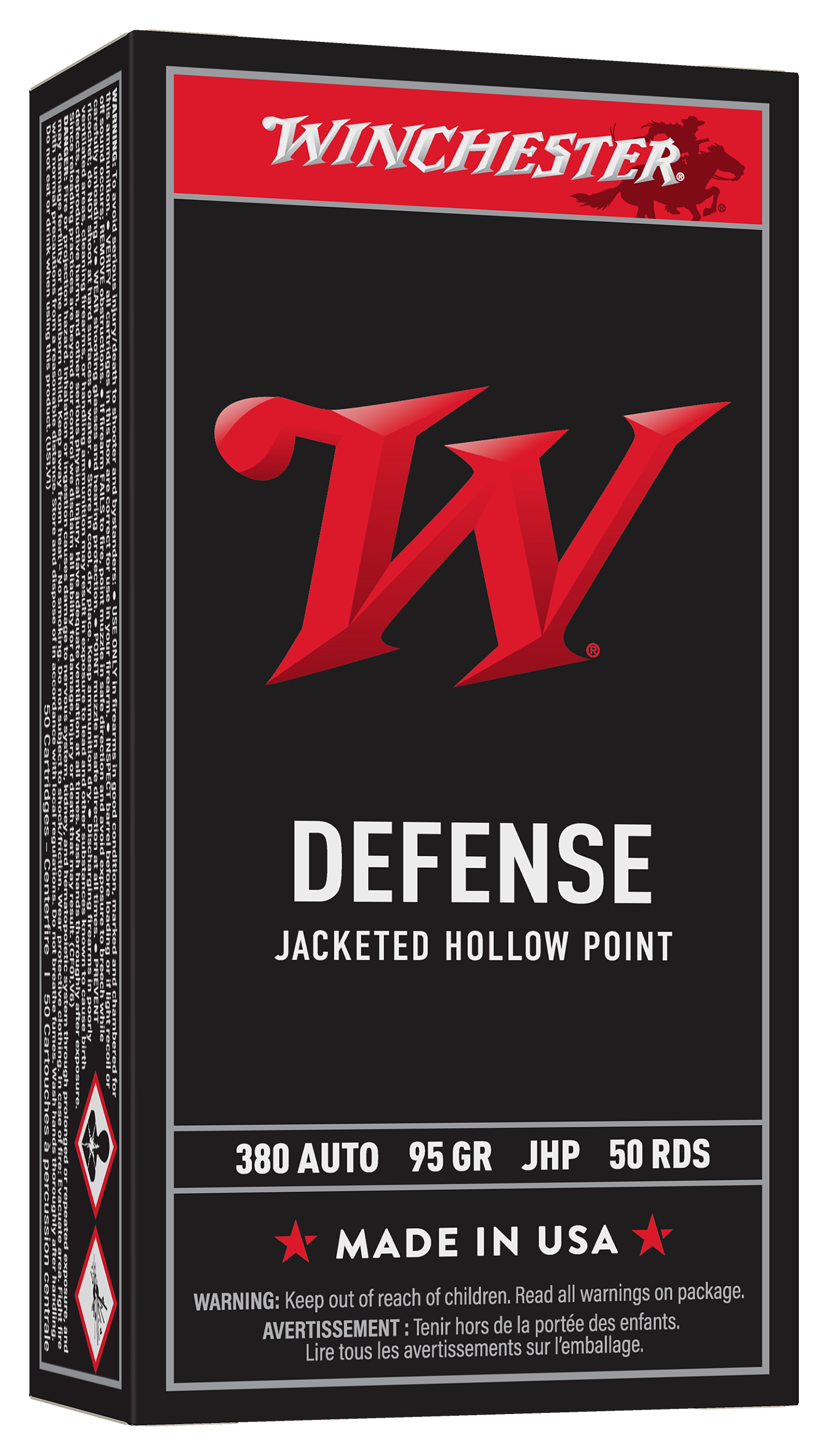 Winchester .380 ACP 95 Grain JHP Centerfire Handgun Ammo | Bass Pro Shops